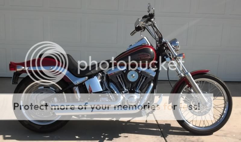 07 Softail Custom 1-1/2" Lowered (Before and After) - Harley Davidson ...