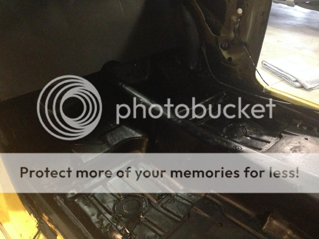 PICS: Painted/Rust Encapsulator Floor Pan before/after | Team Camaro Tech