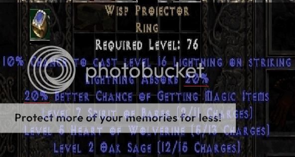 Sell - Wisp Projector ( Perfect ) 20/20 - Topic - d2jsp