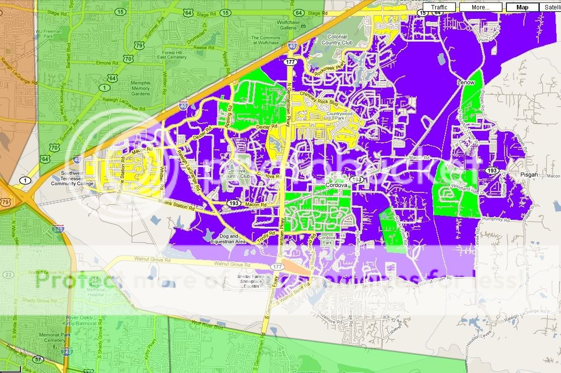 Memphis Tennessee Neighborhoods Map