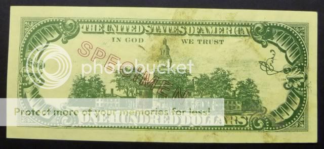 SPECIMEN $100 1988 - Paper Money Forum