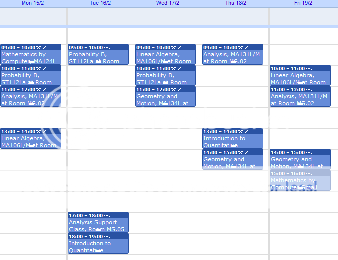 Your university timetable - The Student Room