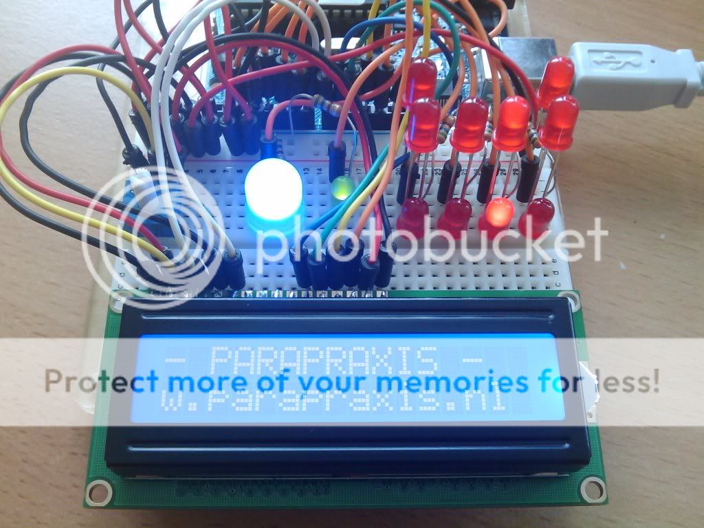 Arduino Duemilanove + LED + LCD. First Day Fun! - YouTube